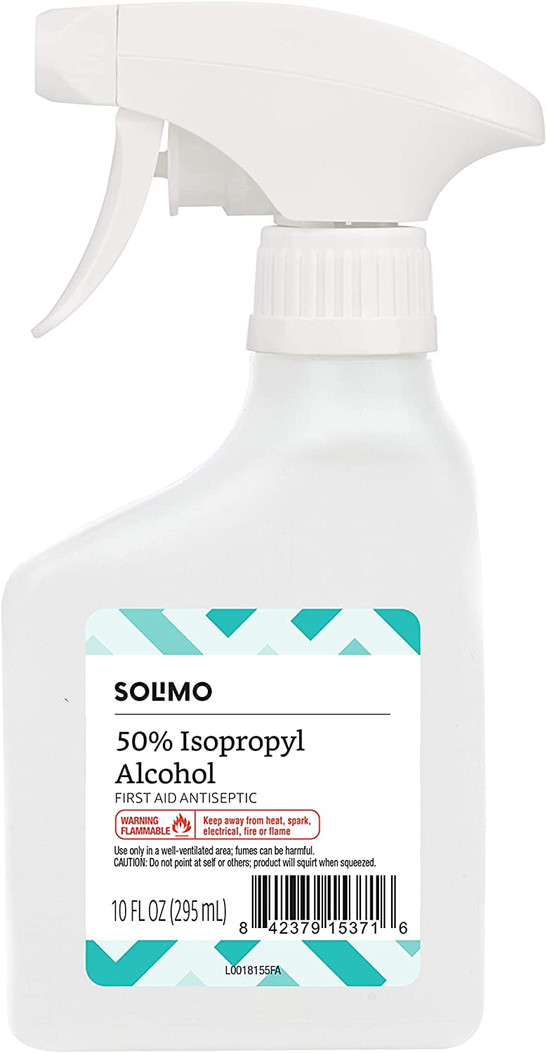 50% Isopropyl Alcohol First Aid Antiseptic Spray Bottle, 10 Fluid ...