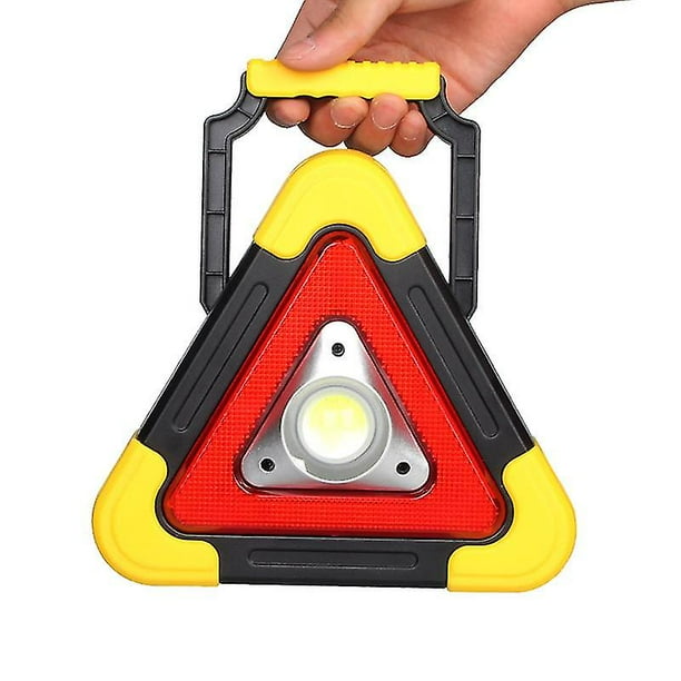 Triangular Warning Sign Road Safety Breakdown Alarm Lamp, Dual Charge ...