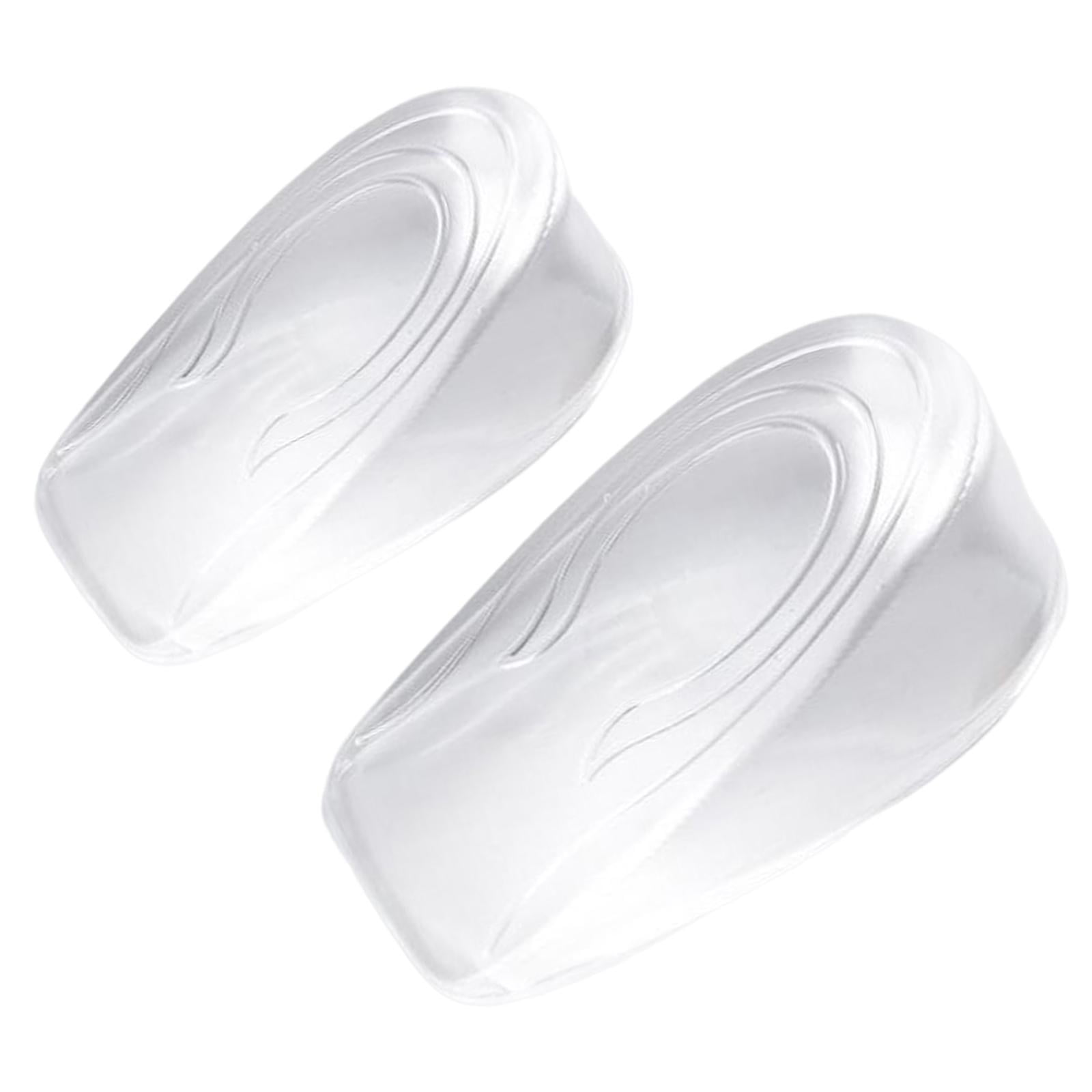 2Pcs Heel Lift Insert Cushion Clear Silicone Leg Length Discrepancies ...