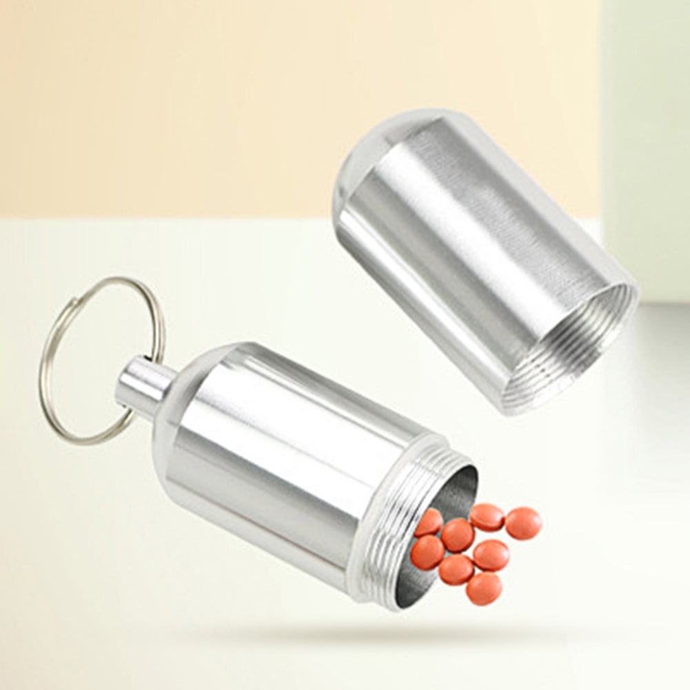 SPRING PARK Aluminium Capsule Waterproof Money Key Ring Tablet ...