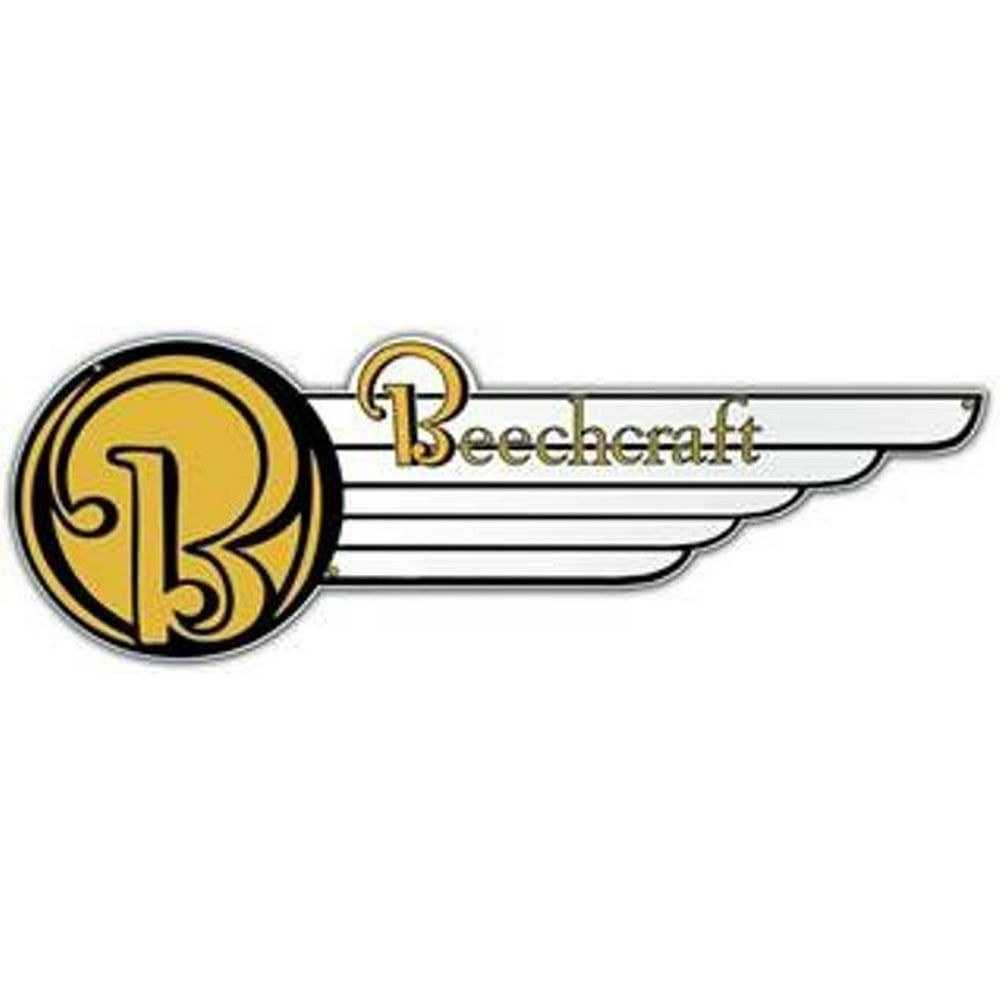 Large, Heavy-Duty Beechcraft Logo Metal Sign, Made in the USA SIG ...