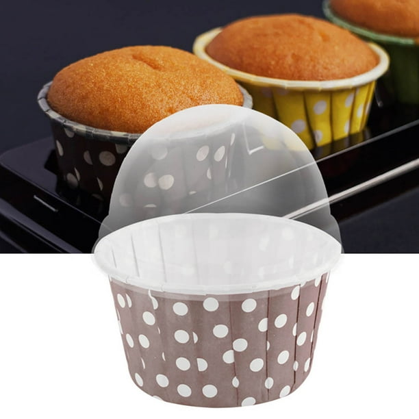 Mini Round Cake Cup,100PCS Mini Cupcake Liners Round Cake Baking Cups ...