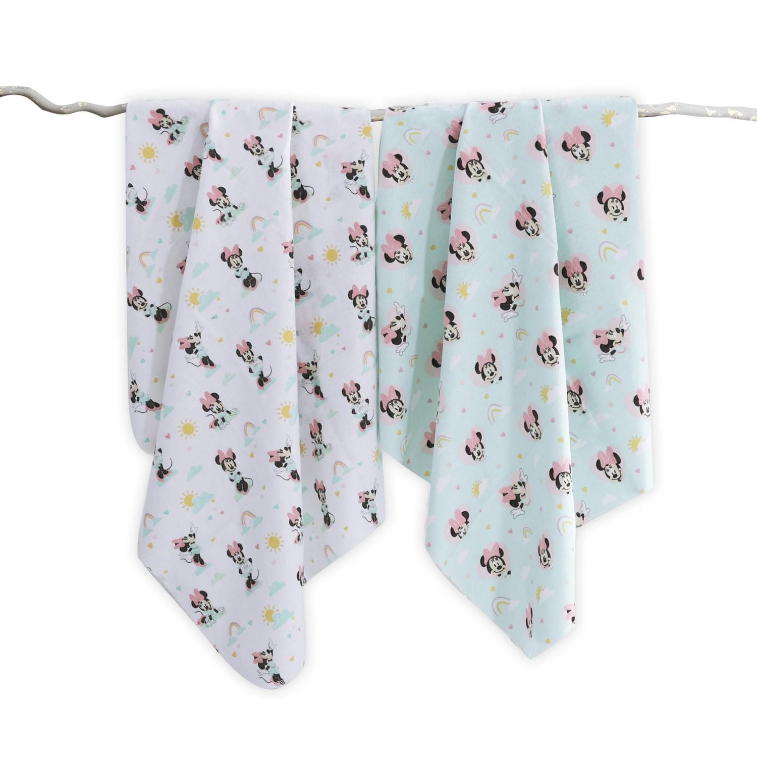 Click here for Winnie The Pooh Disney 2-Pack Flannel Receiving Bl... prices