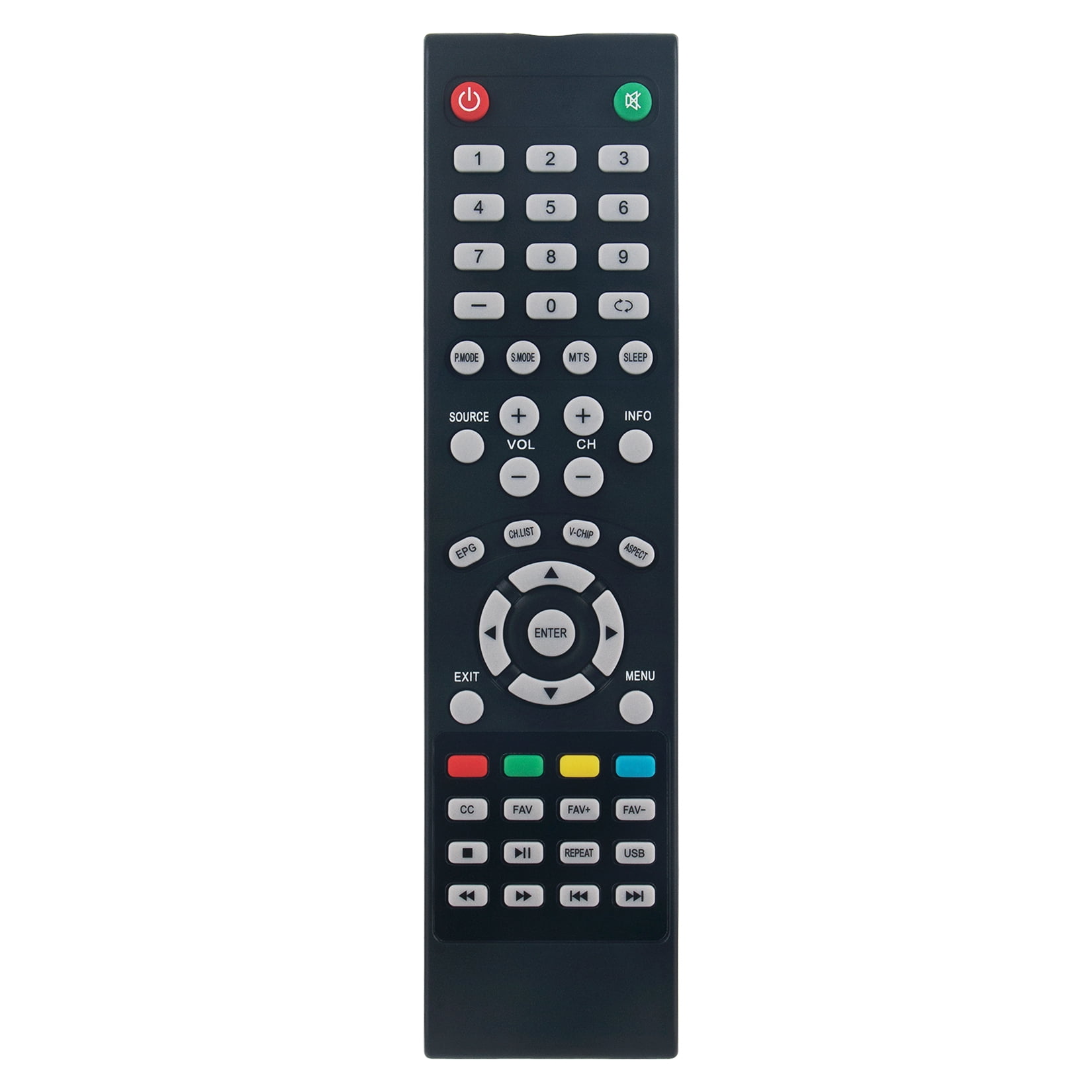Winflike Replaced Remote Control Fit For PROSCAN TV - Walmart.com