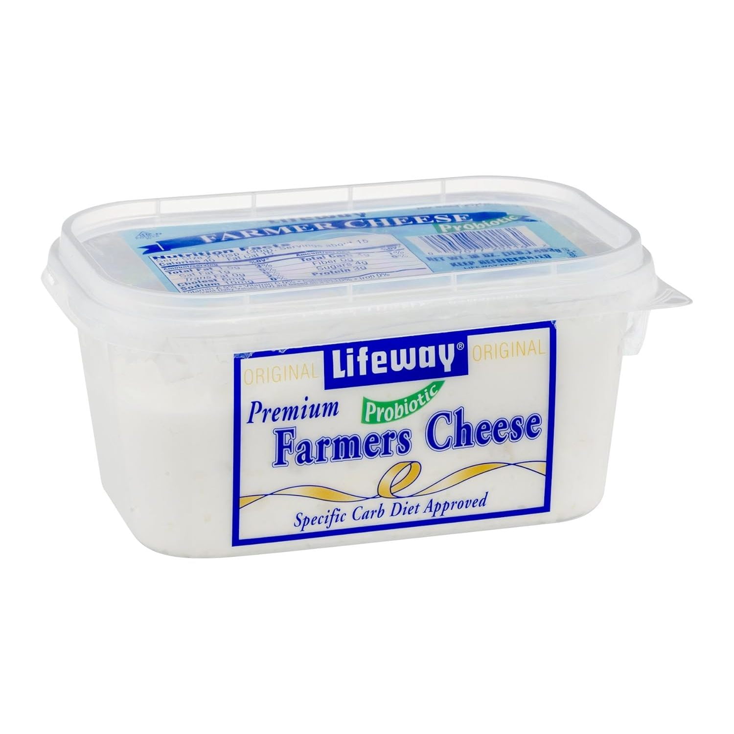 Lifeway Old Fashioned Farmers Probiotic Farmer Cheese, 16 Ounce -- 8 ...