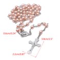 6mm Pearl Rosary Necklaces Decorative Hangable Pendant Crafts Bead ...