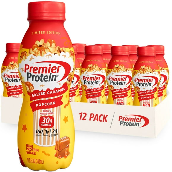 Premier Protein Shake, Salted Caramel Popcorn, 30g Protein, 11.5 fl oz ...