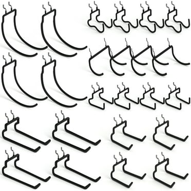 INCLY 120 PCS Heavy Duty Pegboard Hooks Set for Tools, Suitable for 1/4 ...