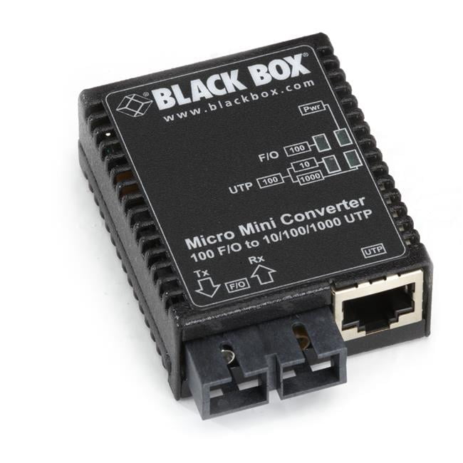 Black Box LMC404A 10&100BT 100BFX SM 30K SC Media Converter - Walmart.com
