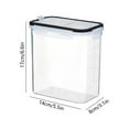 Clear Airtight Food Storage Containers with Lids for Kitchen Pantry ...