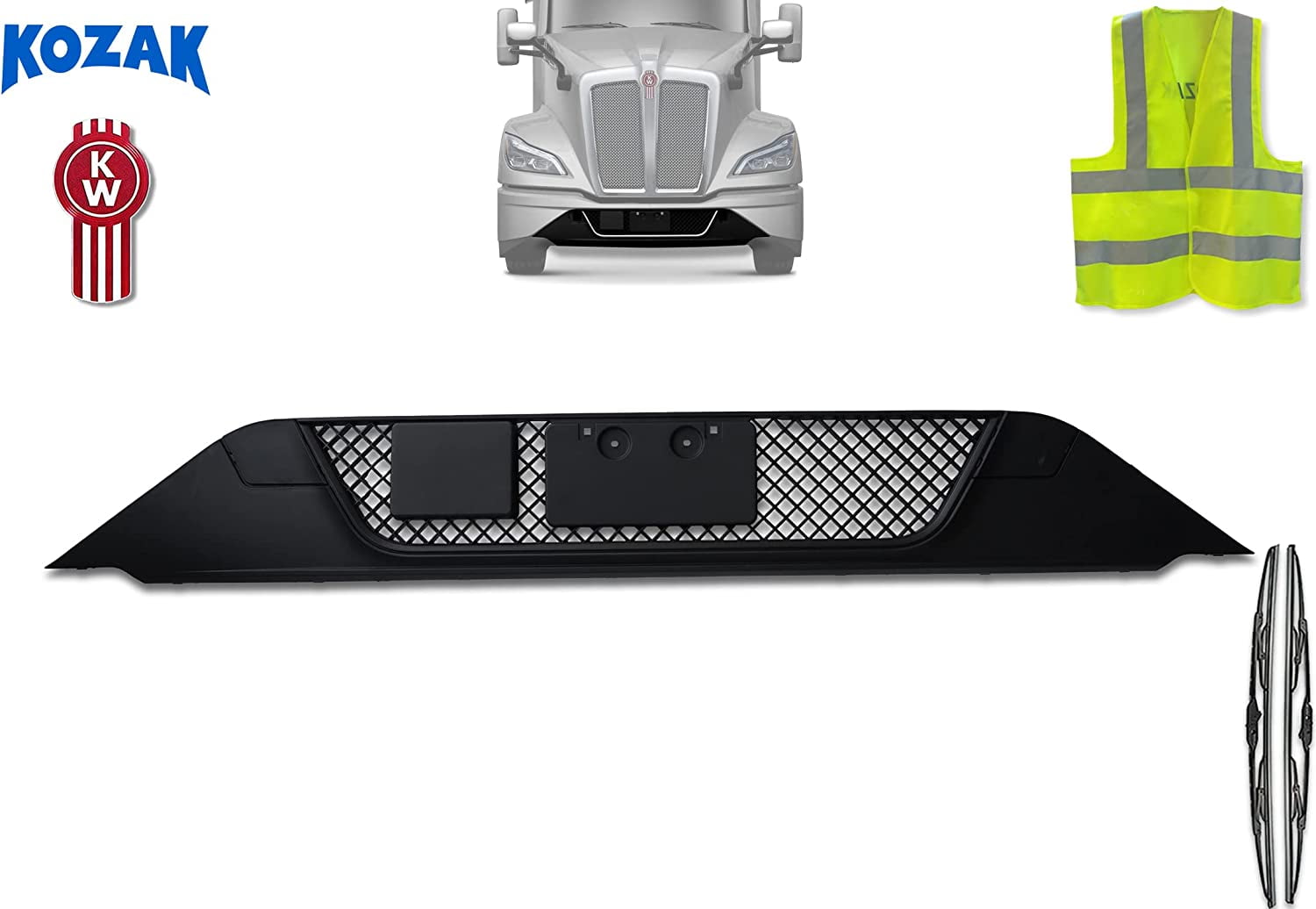 Kozak LOWER BUMPER VENT for KENWORTH T680 NEXT GEN 2022 2023+ PLUS ...