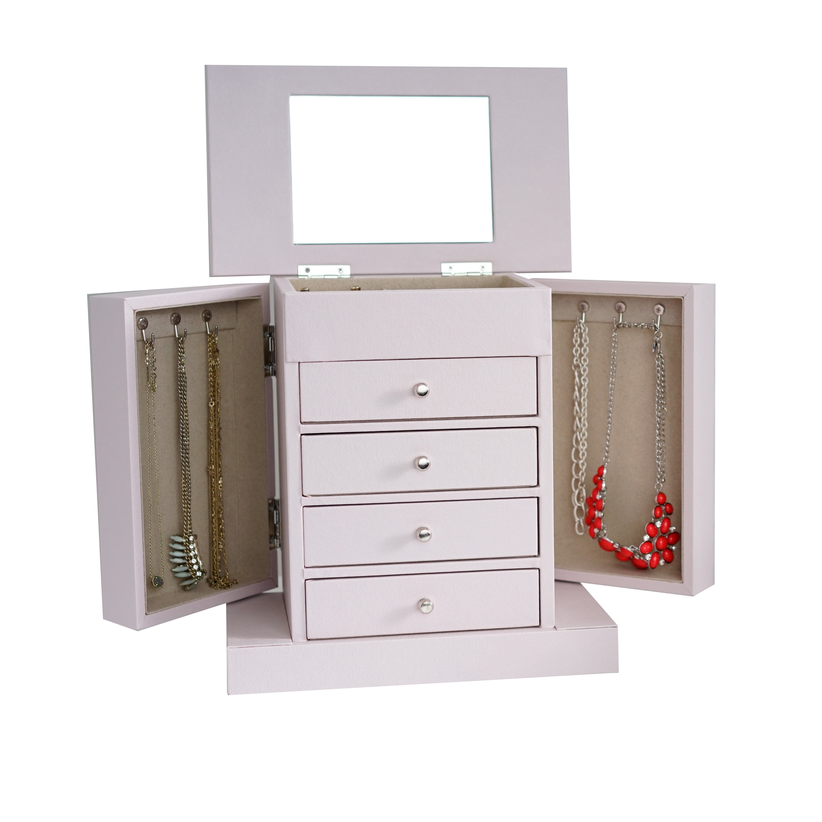 Hives & Honey Women's Layla Jewelry Chest for Jewelry Storage, Blush ...