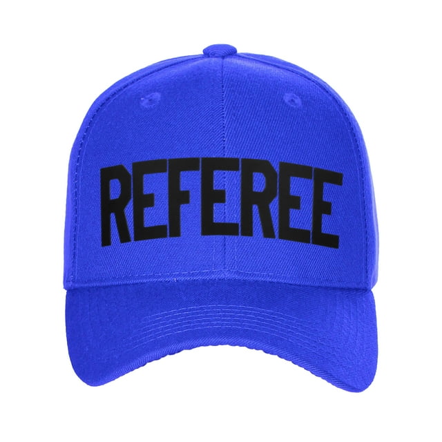 Sport Classic Baseball Hat Custom Referee Letters Structured Cap, Royal ...