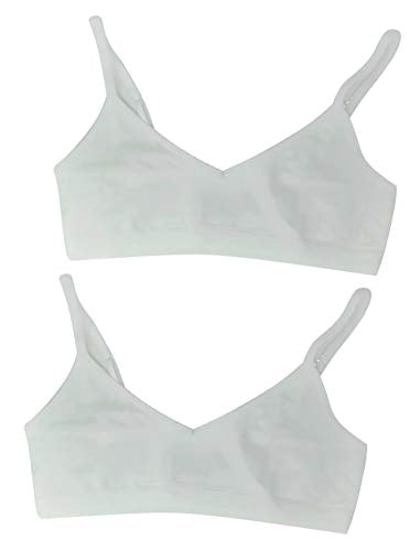 Hanes Seamless Pullover Flex Fit Bra Set Of 2 Large White