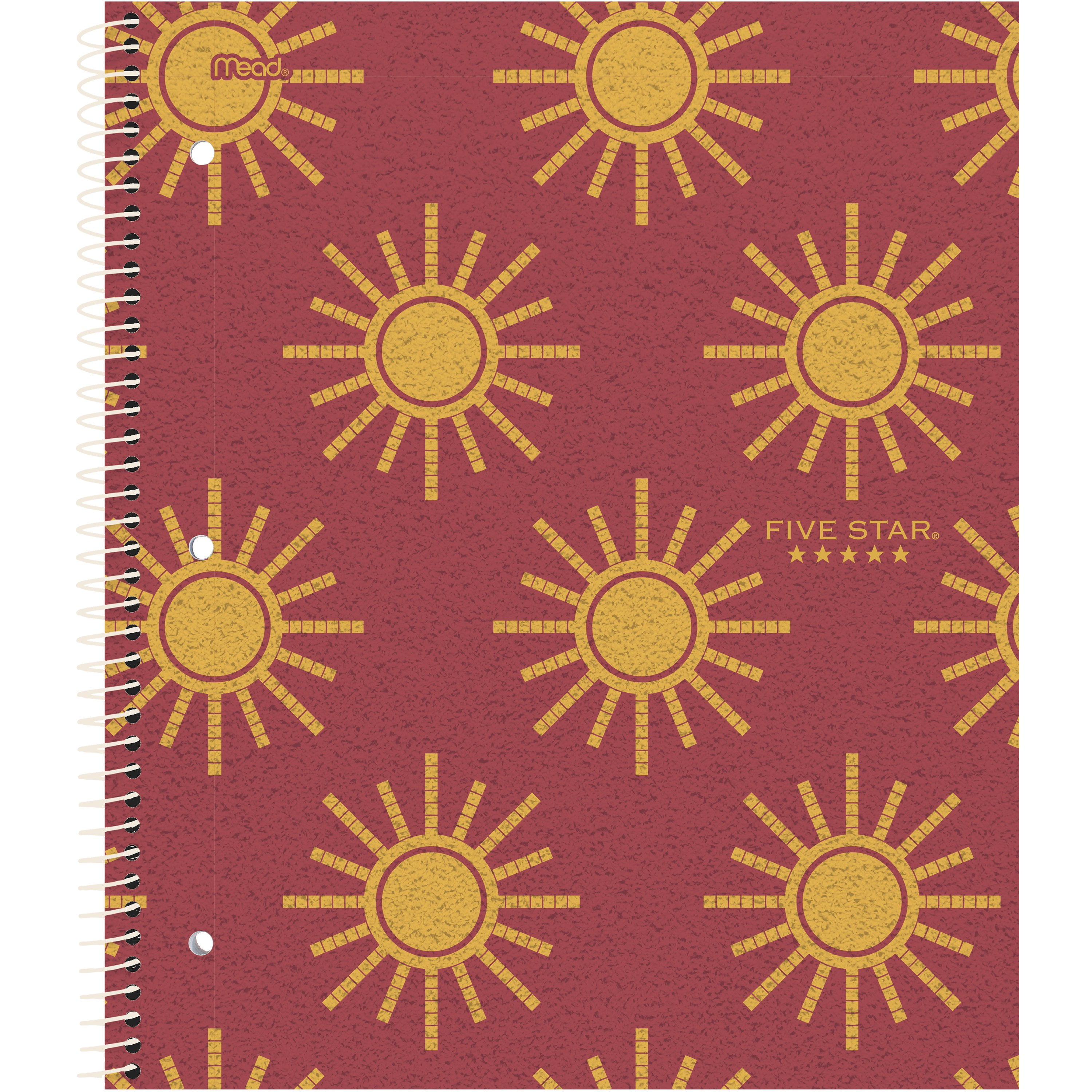 Five Star Desert Geo Spiral Notebook Plus Study App, 1 Subject, College ...