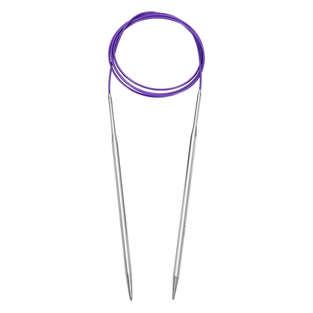 Agujas de Tejer Circulares Uxcell Tamaño US 7 47 pulgadas Aguja de ...