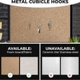 60 Pcs Cubicle Hooks - Fabric Panel Wall Hooks, for Interior Exterior ...
