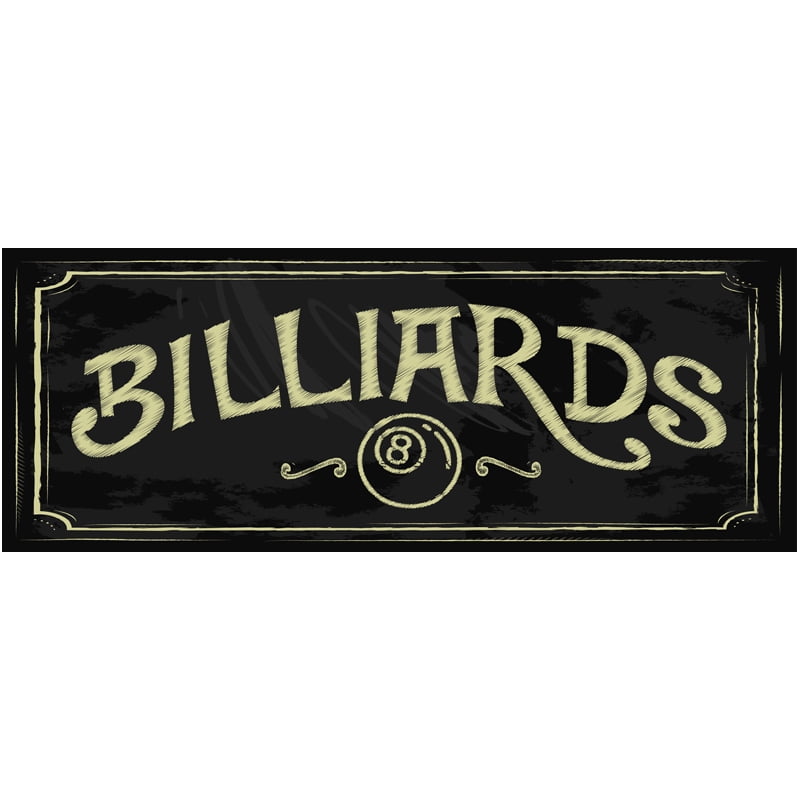 Billiards Metal Sign - Walmart.com - Walmart.com