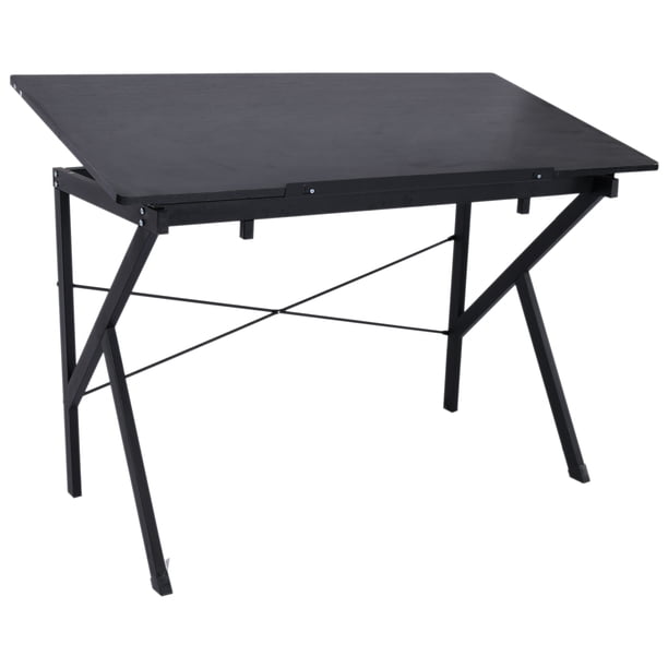 HOMCOM 47'' Drawing and Drafting Table, Art Craft Hobby Desk, Studio ...