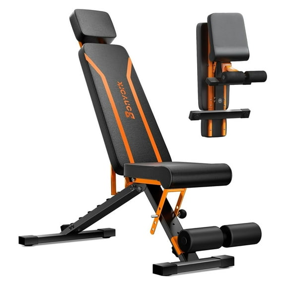K KiNGKANG Adjustable Weight Bench, Foldable Incline Decline Workout ...