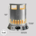 DuraHeat Portable Convection Propane Heater, 80,000 BTU, 2,000 Sq Ft ...
