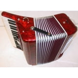 Hohner Hohnica 1305 Beginner 72 Bass Accordion Red - Walmart.com