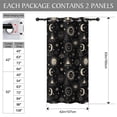 Sun and Eye Gothic Pattern Blackout Curtains,Triple Weaved Fabric ...