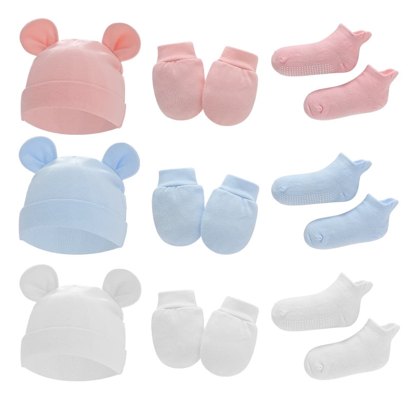 Click here for Nielieping 9 Pack Newborn Hat Mittens Sock Set No... prices
