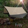 VILLEY Waterproof Portable Tarp, 13x11.5ft Multifunctional Heptagonal ...