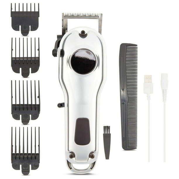 Brookstone Men's Rechargeable Cordless Electric Hair Trimmer - Walmart.com