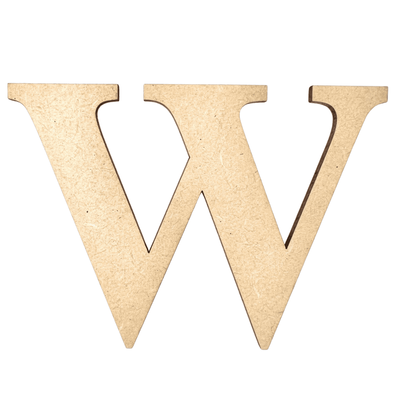 5" Tall MDF Letter W | 1/4" Thick | Krafty Supply Letters | Times ...