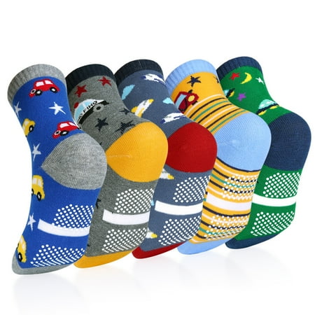Vbiger Toddler Boys Cotton Socks Little Boys Cartoon Pattern Socks for ...