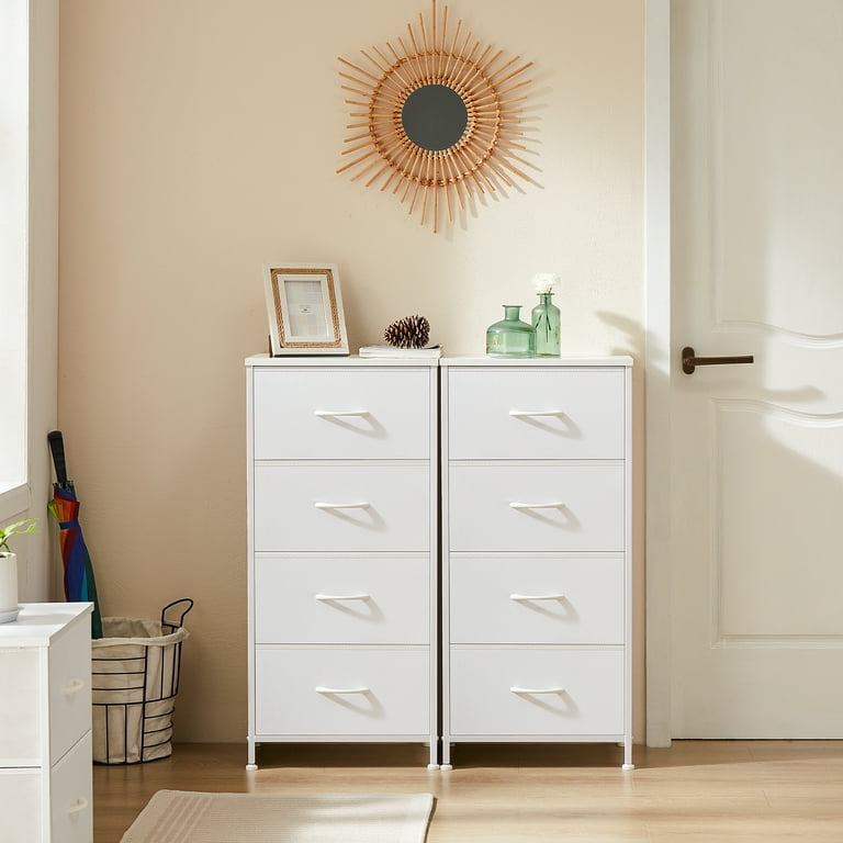 4 drawer tall fabric dresser for storage store