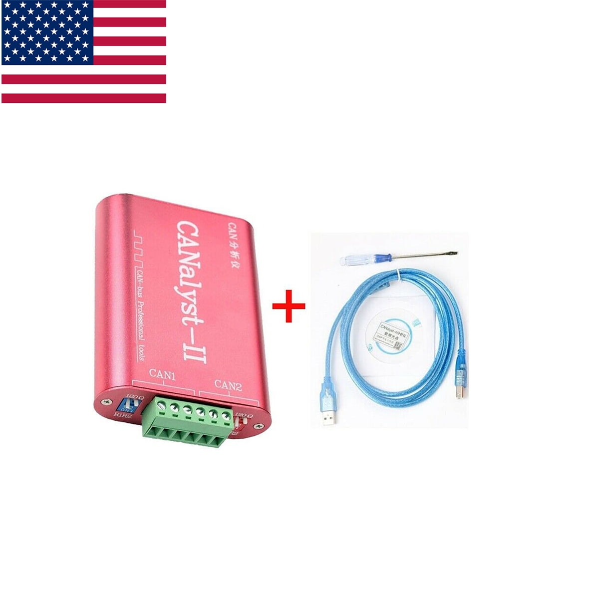 SHANNA New CANalyst-II USB to CAN Analyzer CAN-Bus Converter ZLGCAN pro - Walmart.com