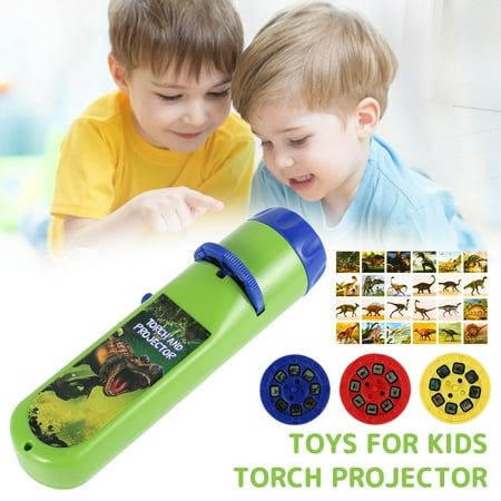 HOTBEST Dinosaur Pattern Torch Projector Flashlight Kids Educational ...