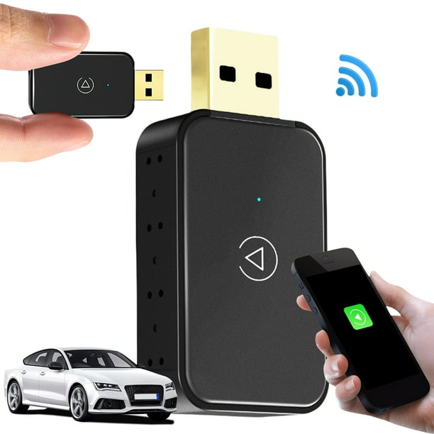 Adaptador Auto Inalámbrico BT 5.8G CarPlay Android Del Dongle Coche USB Plug And Play | Walmart ...