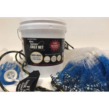 Lee Fisher Mono Cast Cast Net 3 Feet 3/8 In CBT-S3 - Walmart.com