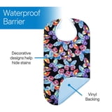 RMS 3-Pack Large Adult Bibs for Elderly, Washable & Reusable ...