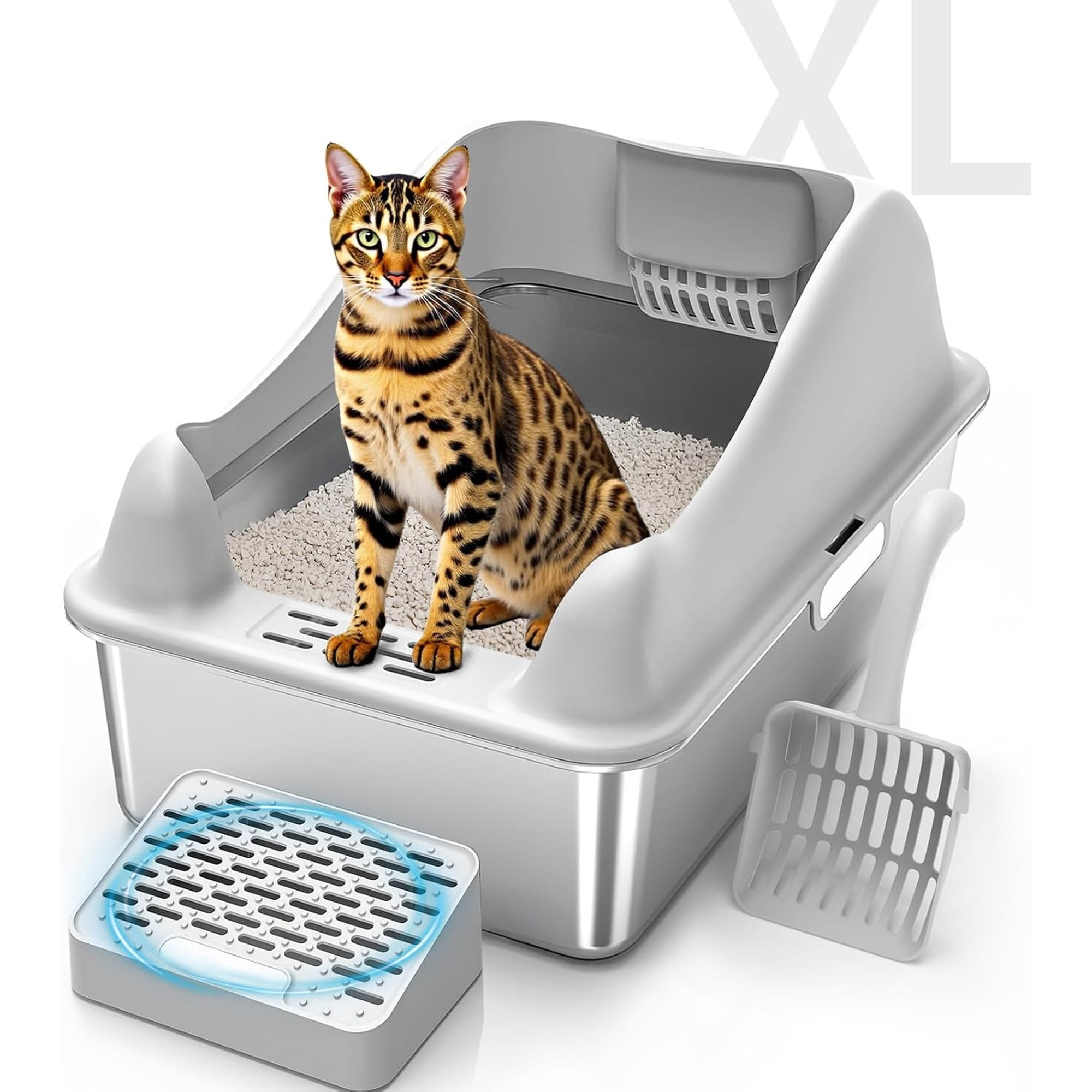 Click here for Intexca Extra Large Cat Litter Box For Big Cats 25... prices