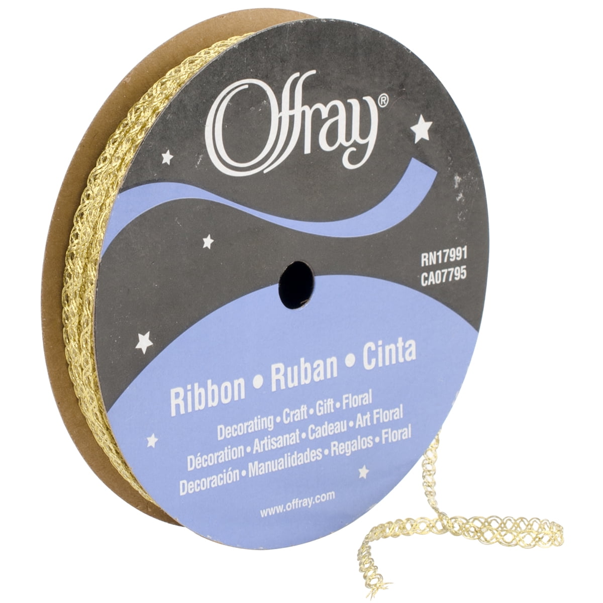 Quasar Ribbon 1/8"X25yd-Gold | Walmart Canada