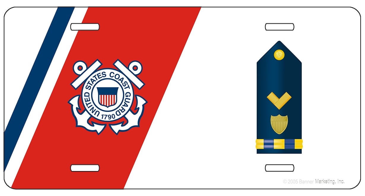 U.S. Coast Guard Chief Warrant Officer 3 License Plate - Walmart.com