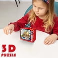 MMJ 3D Wooden Puzzle TV Model Building Kit with LED Light Architectural ...
