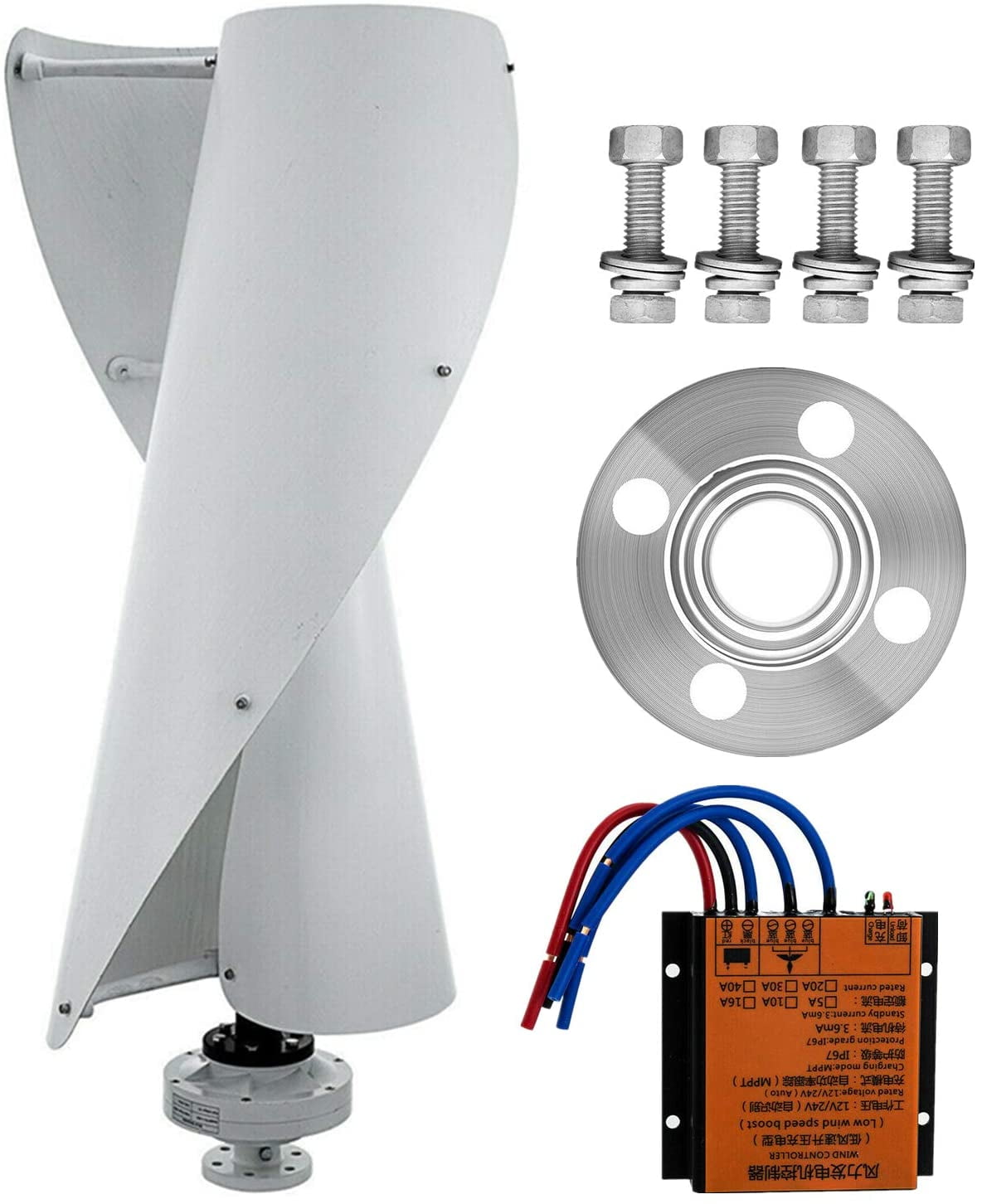Buy TFCFL Wind Turbine Kit,400W 12V Wind Turbine Vertical Wind ...