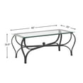 3-Piece Tempered Glass Coffee Table Set, Living Room Tables, Modern ...