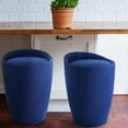 Elama 1 Piece Blue Denim Chair - Walmart.com