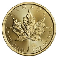 Royal Canadian Mint 1 oz Gold Maple Leaf Coin BU - 24k Fine Gold ...