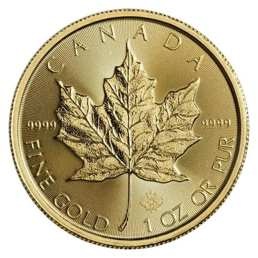 Royal Canadian Mint 1 oz Gold Maple Leaf Coin BU - 24k Fine Gold ...