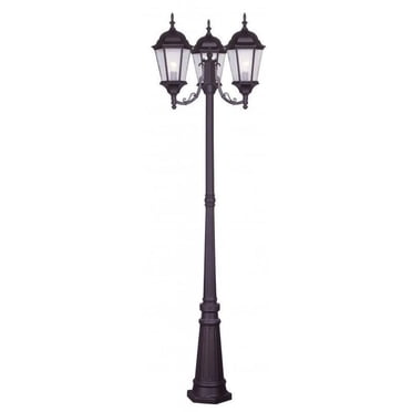 Livex Lighting Oxford 3 Light Outdoor 3 Head Post - Walmart.com