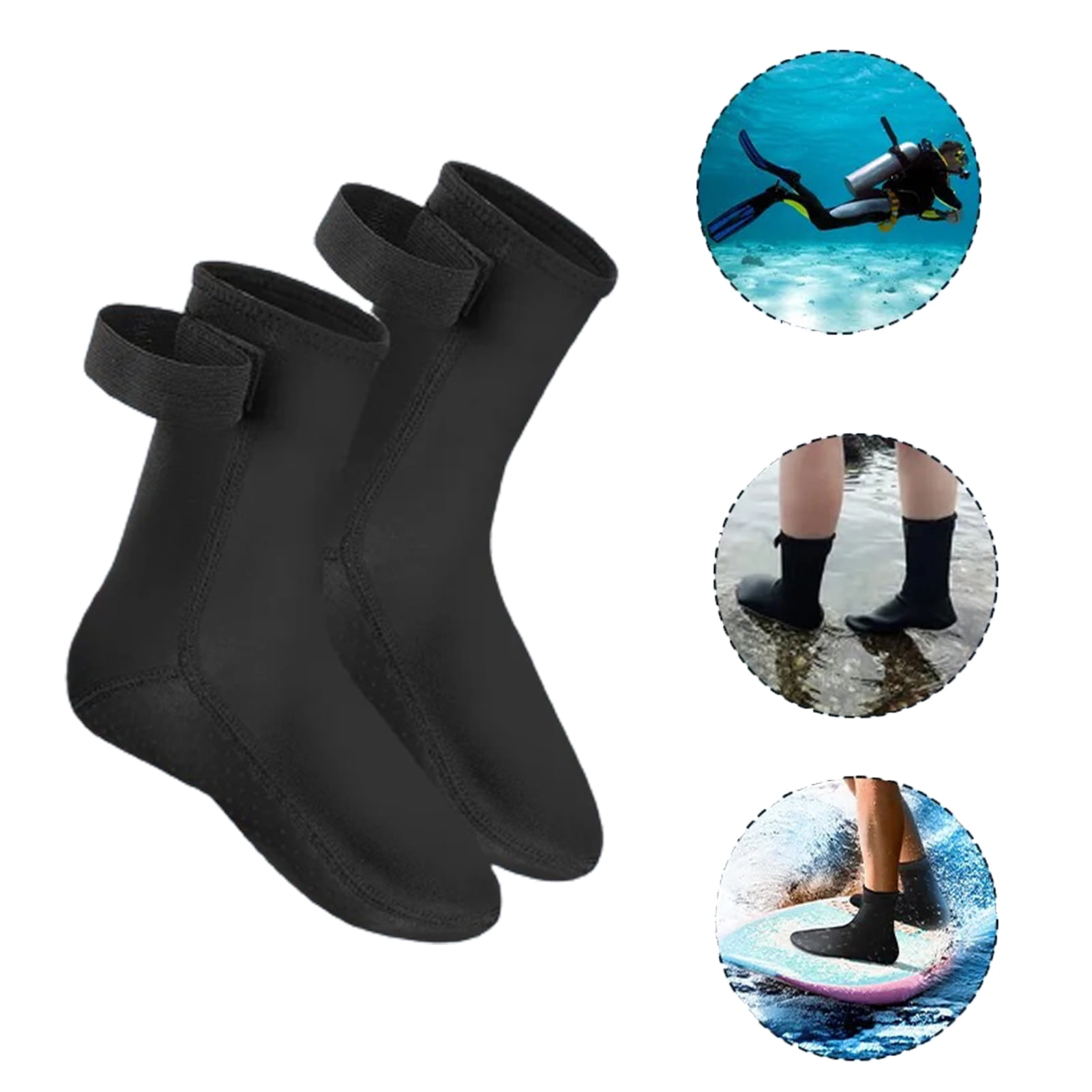 Bobasndm Diving Socks, 3MM Neoprene Socks Surf Booties Dive Booties ...
