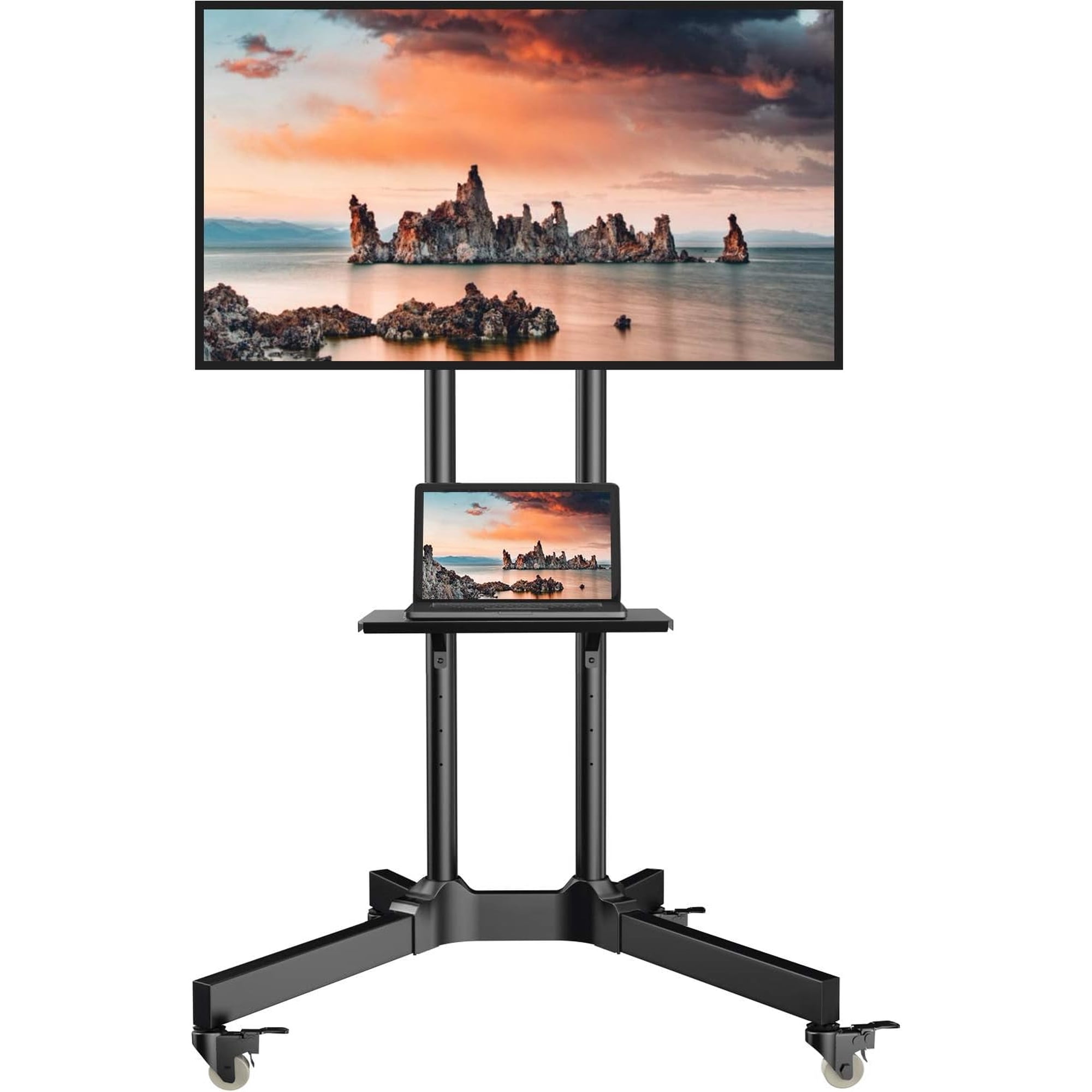 Click here for Proxxi Height Adjustable Mobile Tv Cart + Wheels F... prices